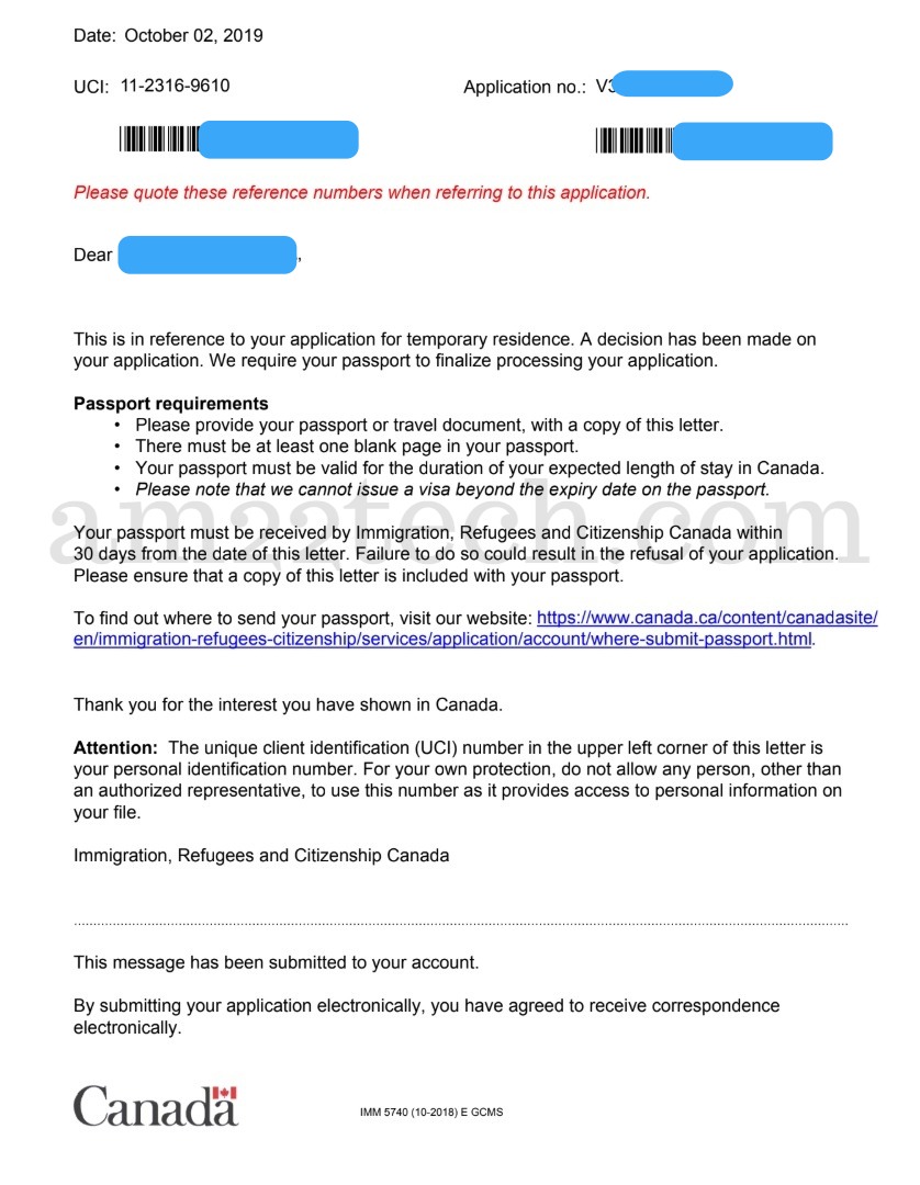 How To Submit Passport For Canada Canada Visa